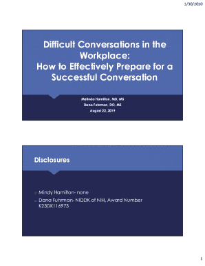 Fillable Online Microsoft PowerPoint - Difficult conversations. August ...