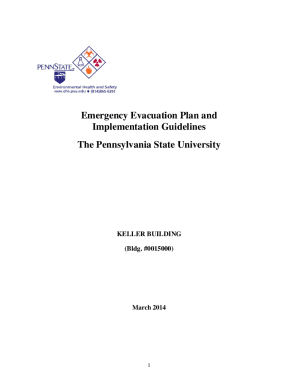 Fillable Online hhd psu Emergency Evacuation Plan and Implementation Guidelines The ... Fax ...