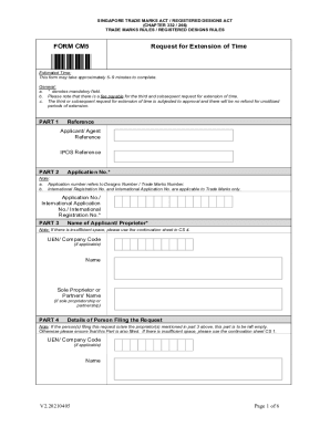 Fillable Online FORM D8 Application for Extension of Period of ...