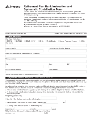 Fillable Online Retirement Plan Bank Instruction and Systematic Contribution Form Fax Email ...