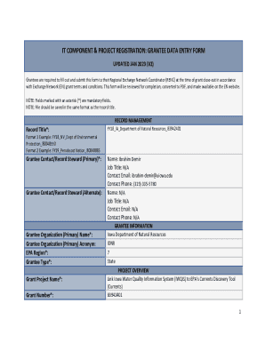 Fillable Online IT Component Registration Form. FY18IADepartment of ...