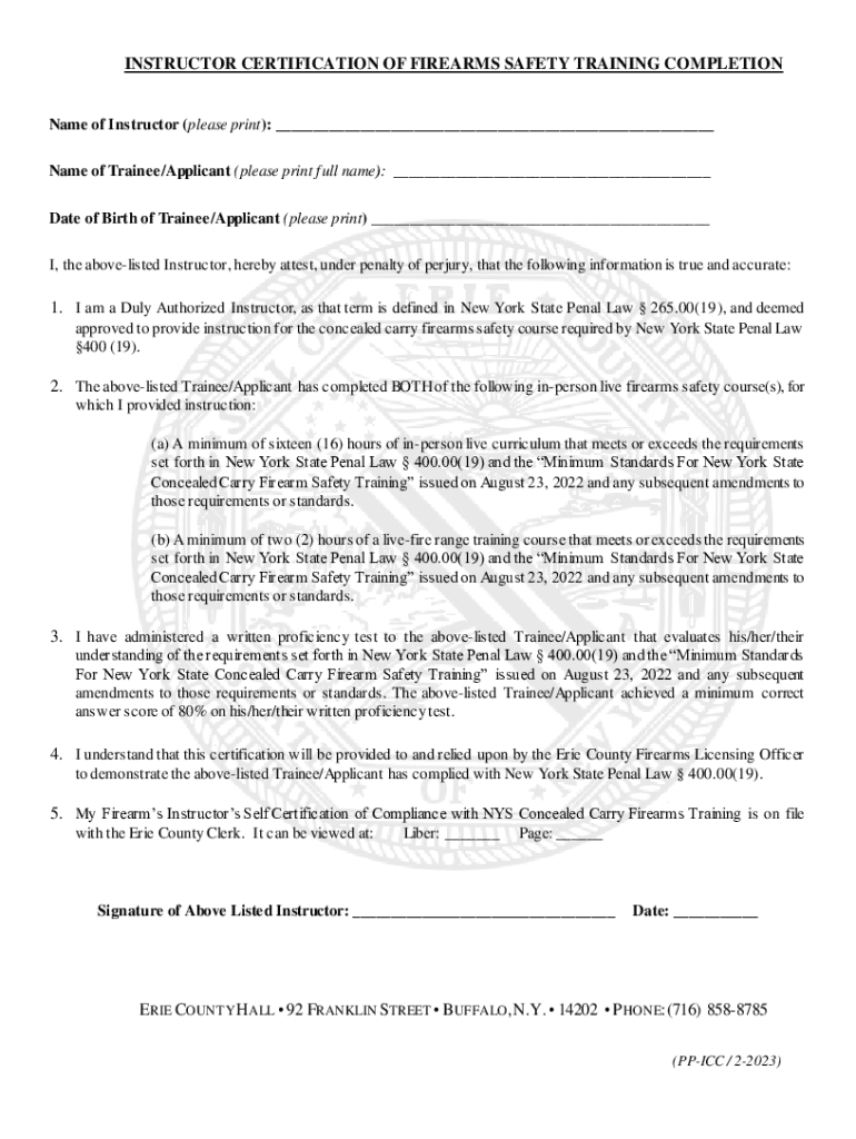 Fillable Online BOF 037 - FIREARM SAFETY CERTIFICATE PROGRAM Fax Email ...