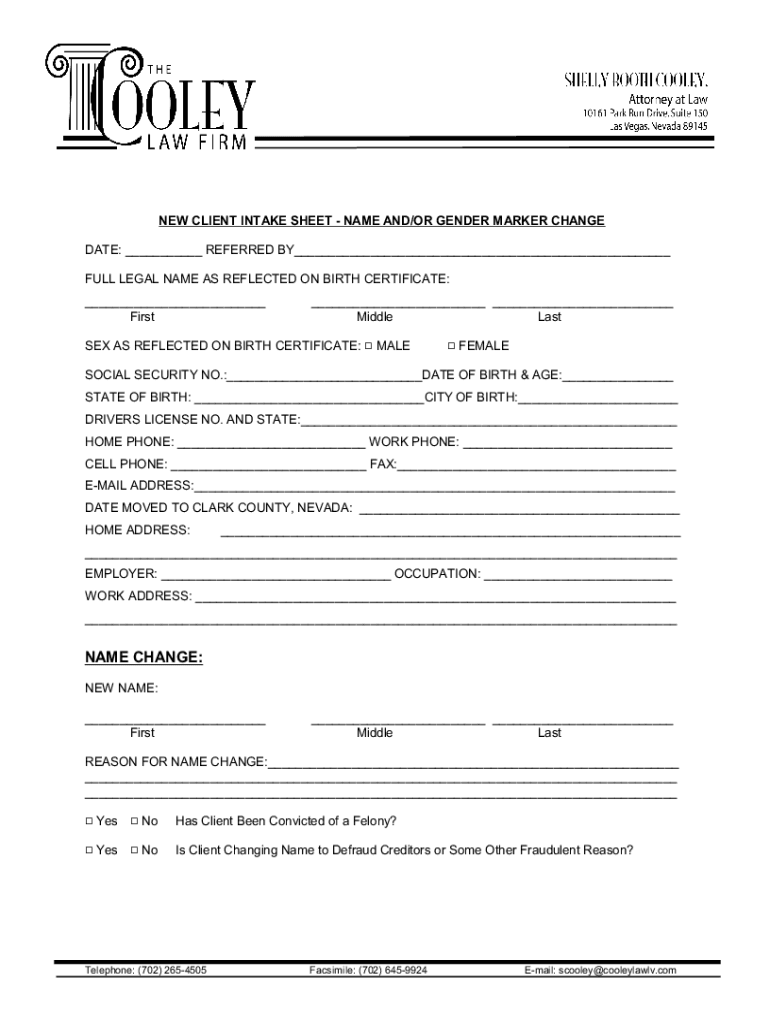 Fillable Online Guidance for Name & Gender Marker Change Process Fax ...