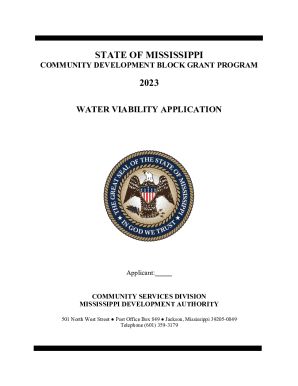 Fillable Online Community Development Block Grant - Jackson, MS Fax Email Print - pdfFiller