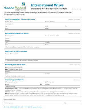Fillable Online Intl. Wire Transfer Info Form - 1017 Fax Email Print ...