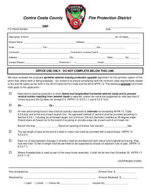 Fillable Online Seismic Bracing Protection Application Fax Email Print ...