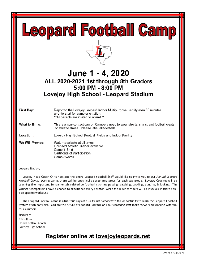 Fillable Online 5starassets blob core windows Lovejoy High School ...