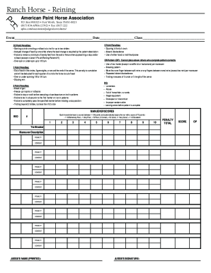 Fillable Online Ranch Riding Score Sheet - Pattern 2 Fax Email Print ...