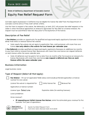 Fillable Online Equity Fee Waiver Request Form Fax Email Print - pdfFiller