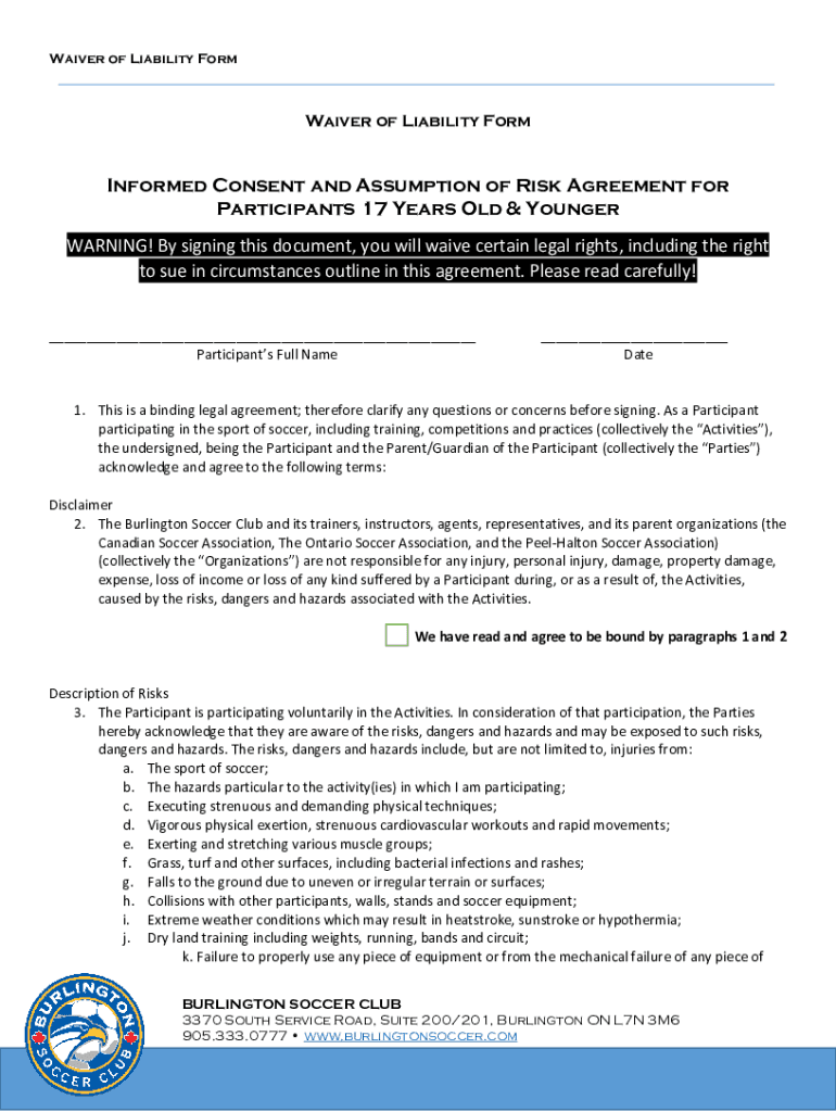 Fillable Online Informed Consent/Release of Liability - Risk Management Fax Email Print - pdfFiller