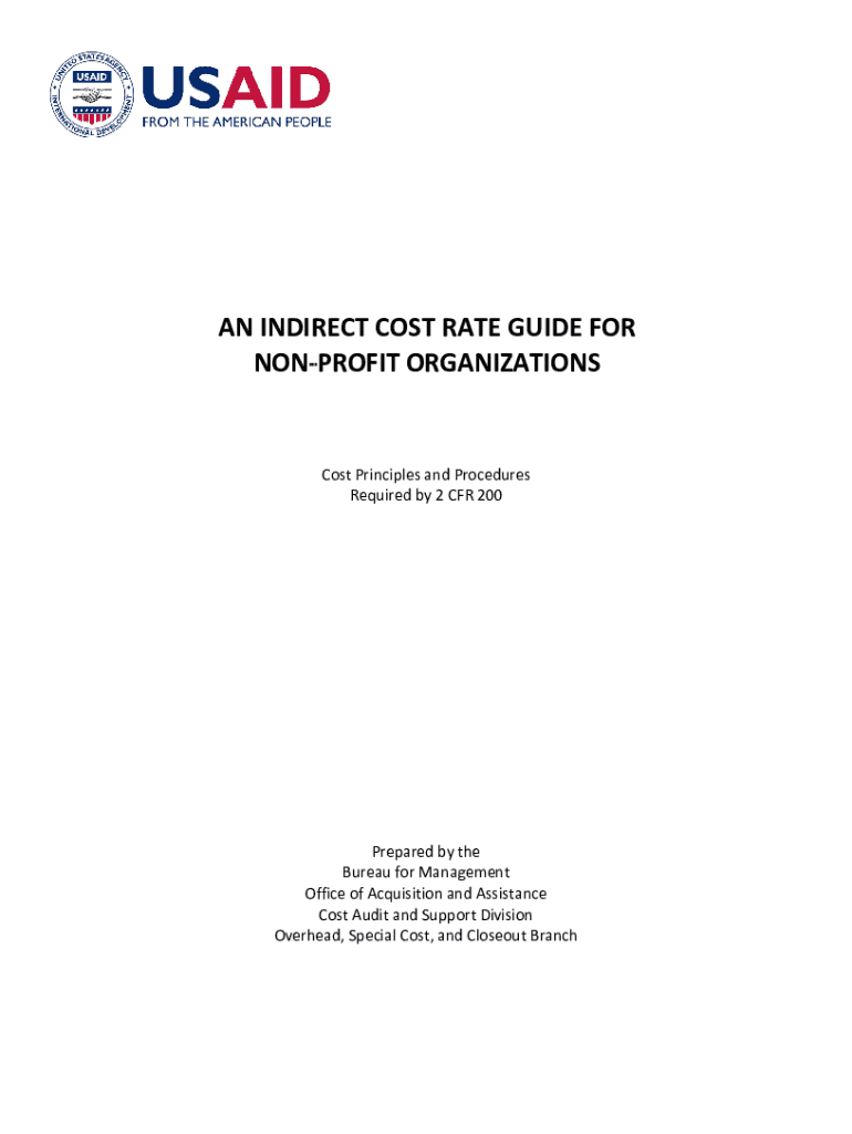 Fillable Online 2 CFR Appendix IV to Part 200 - Indirect (F&A) Costs ...