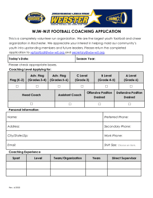 Fillable Online summer athletic program - registration form Fax Email ...