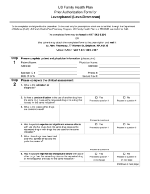 Fillable Online US Family Health Plan Prior Authorization Form for ...