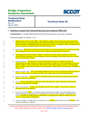 Fillable Online National Bridge Inspection Standards - Bridges ...