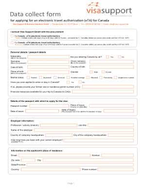 Fillable Online Data collect form Fax Email Print - pdfFiller