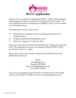 Fillable Online HUG Program Agreement Fax Email Print - pdfFiller