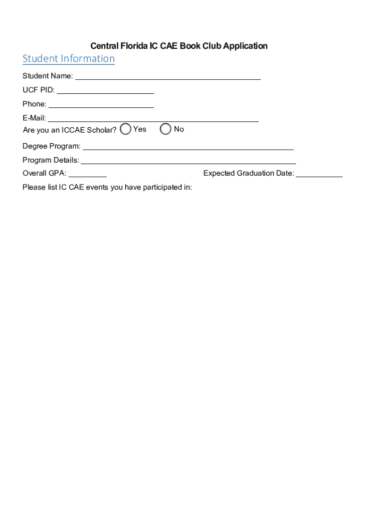 Fillable Online sciences ucf Intelligence Community Centers for Academic Excellence (IC ... Fax ...