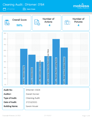 Fillable Online Cleaning Audit Report. Cleaning Audit Report Fax Email ...