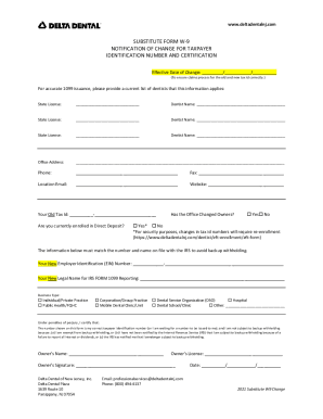 Fillable Online Tax Identification Change Information Sheet Fax Email ...