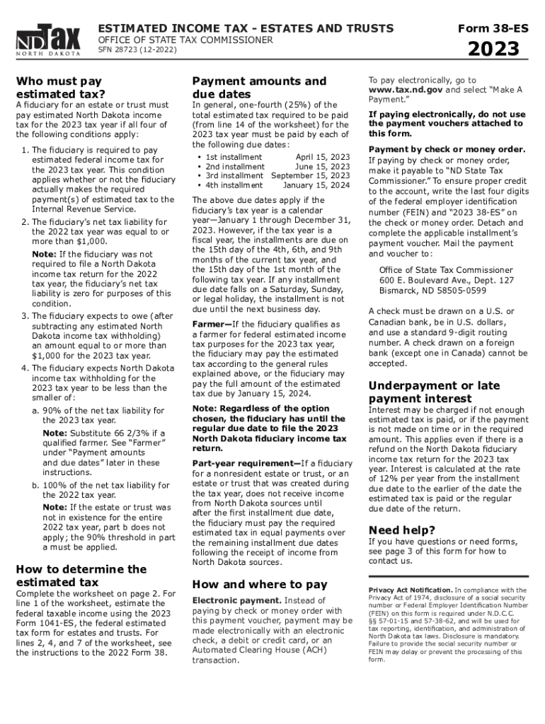 Fillable Online About Form 1041-ES, Estimated Income Tax for Estates ...