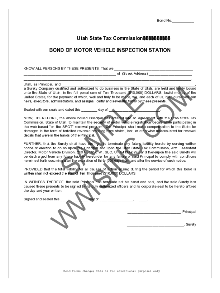 Fillable Online OTS Bond Form.DOC Fax Email Print - pdfFiller
