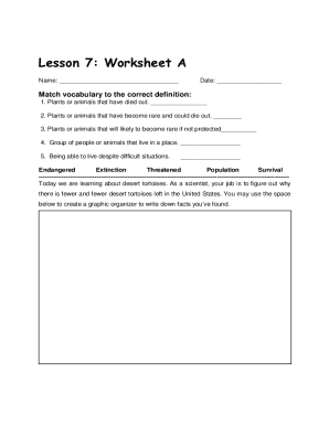 Fillable Online Lesson 7 Worksheet A with Answer Key Fax Email Print - pdfFiller