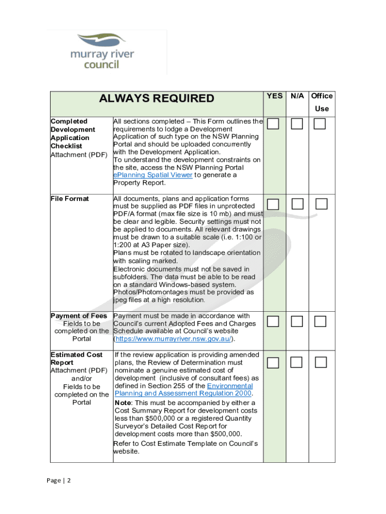 Fillable Online da-checklist-application-to-review-a-determination-or ...