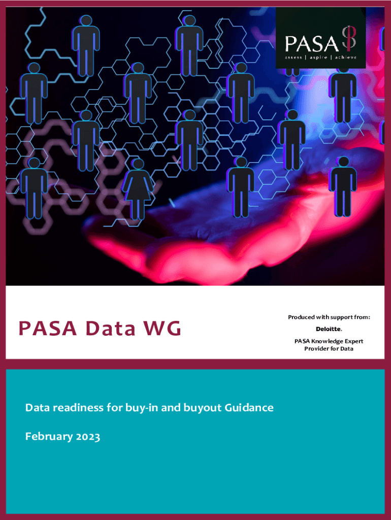 Fillable Online PASA releases Guidance on Data readiness for buy-in and ...