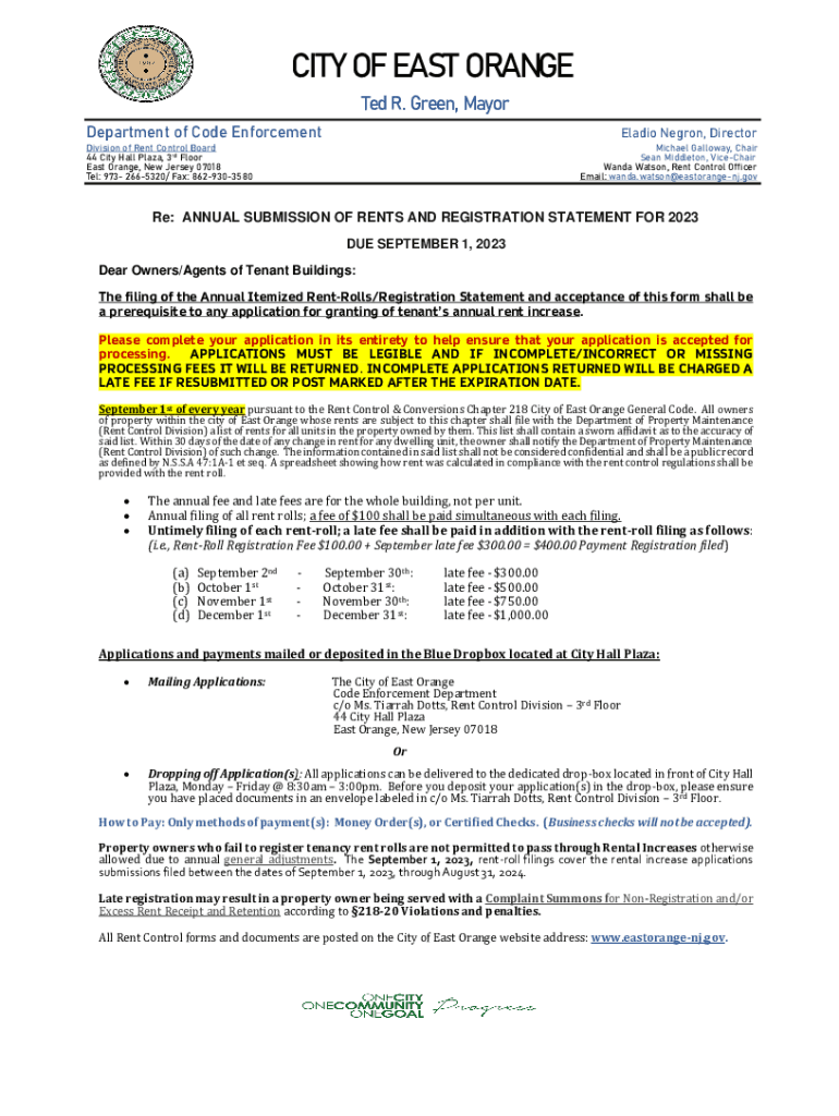 Fillable Online Mayor Ted Green's 6th East Orange State of the City ... Fax Email Print - pdfFiller