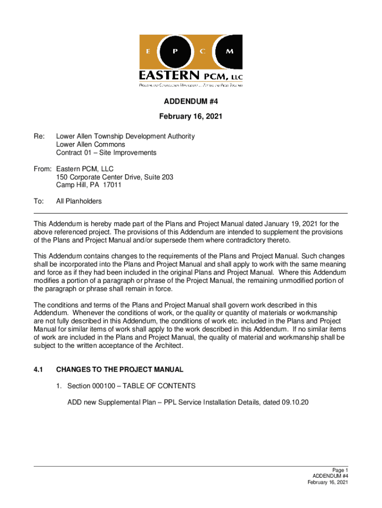 Fillable Online Lower Allen Township Development Authority Fax Email ...