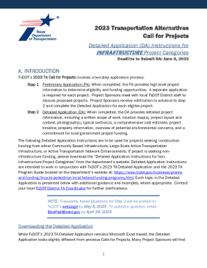 Fillable Online ftp txdot Item # 7 - TxDOT TA Project Application Fax ...