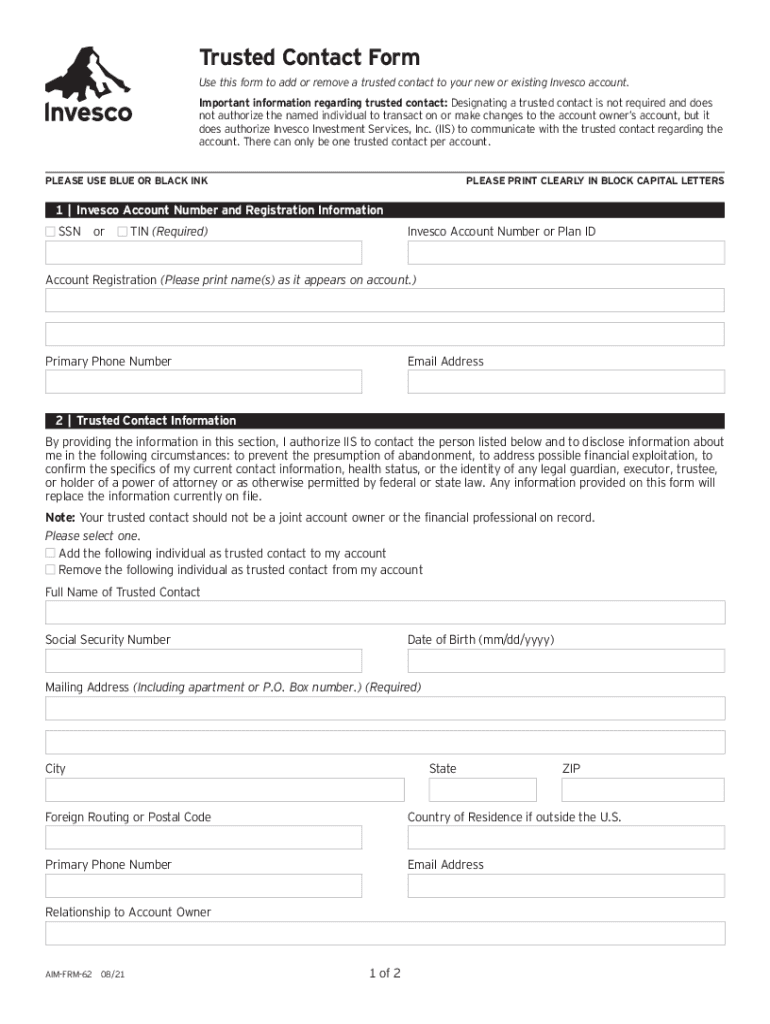Fillable Online Use this form to add, remove or replace a trustee on your ... Fax Email Print ...