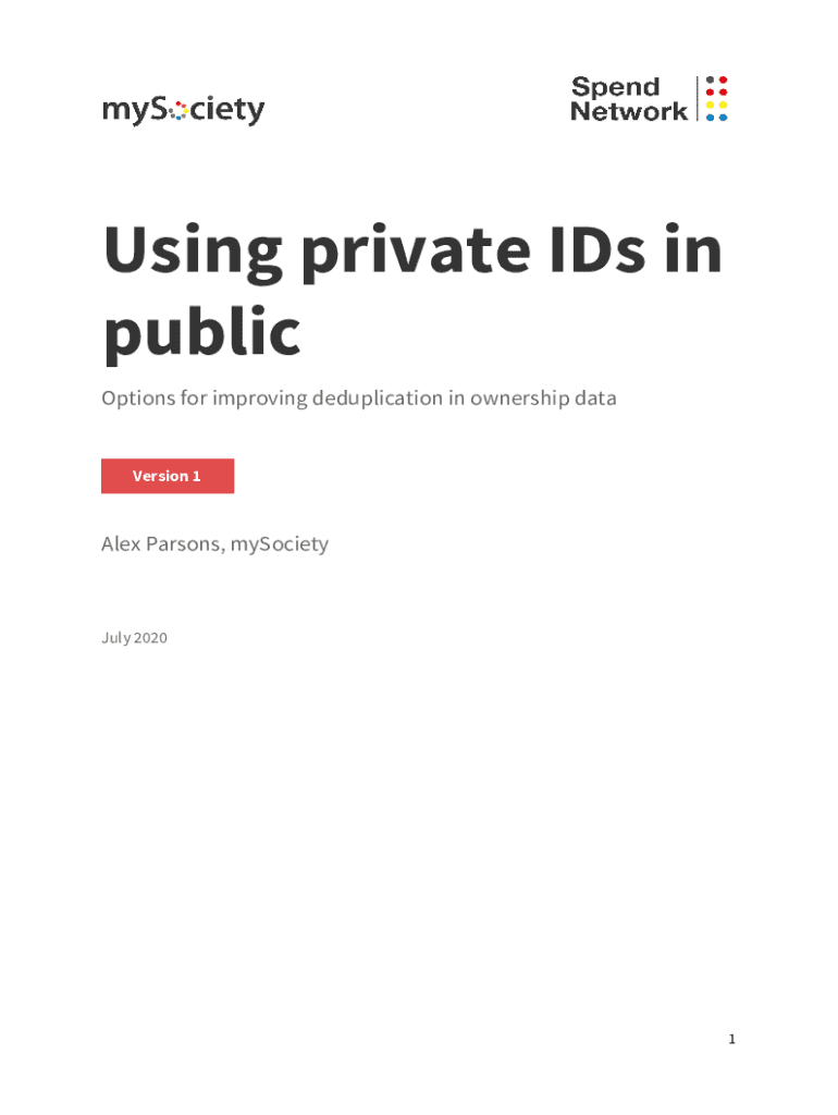 Fillable Online Unlocking the value of fragmented public data Fax Email ...