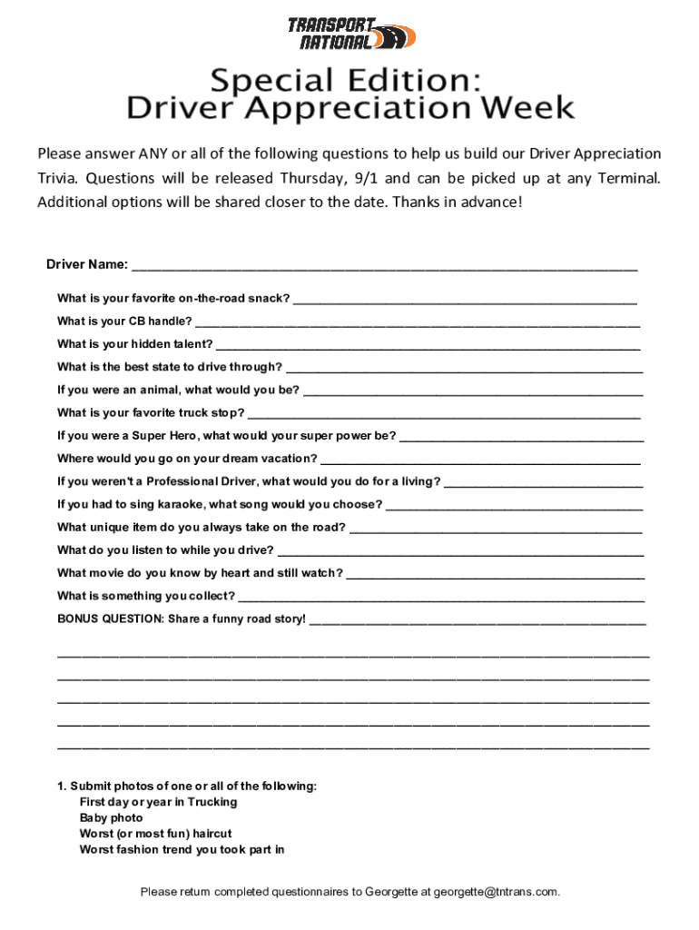 Fillable Online 287 BEST Trivia Questions To Play For An Amazing Game ... Fax Email Print ...