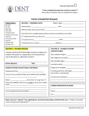 Fillable Online Medication Refill Request Forms at Success Health ...