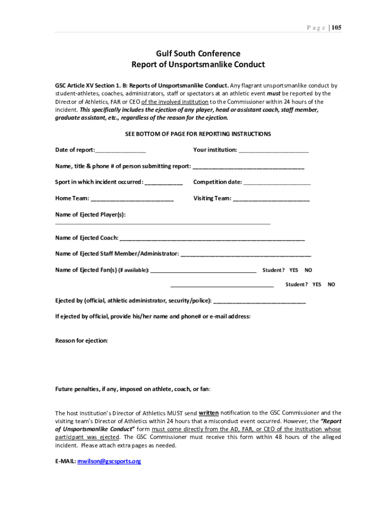 Fillable Online ccs/cif official's incident report form Fax Email Print ...