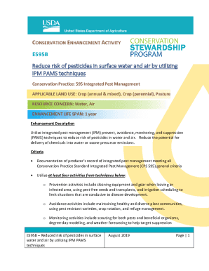 Fillable Online Sample NRCS Integrated Pest Management Conservation ...