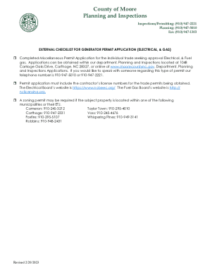 Fillable Online external checklist for residential building permit ...