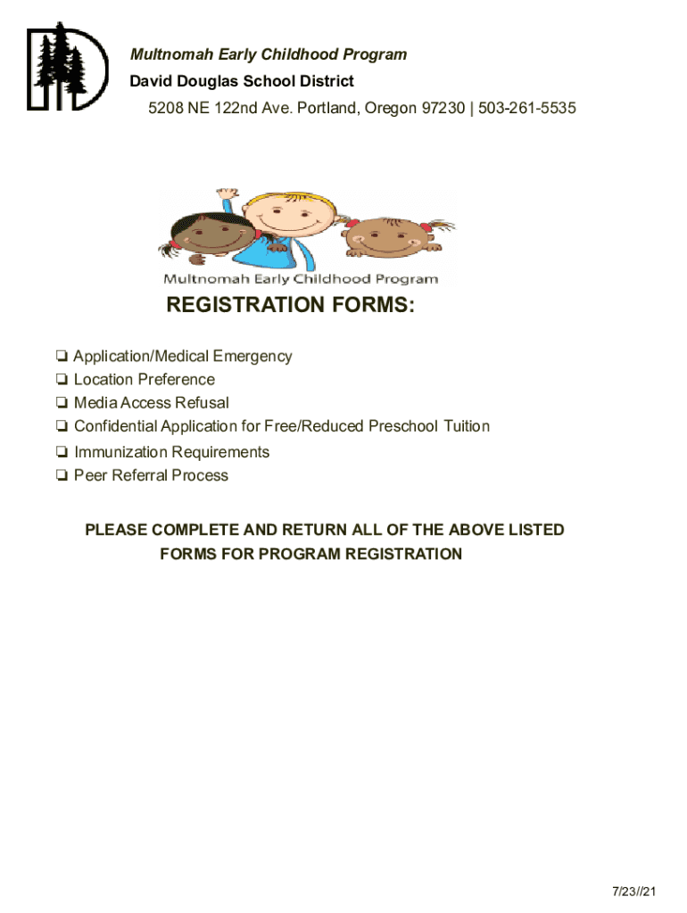 Fillable Online MECP Parent Provider Referral Form - David Douglas ...