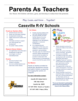 Fillable Online Parents As Teachers Program: Available to Serve More ...