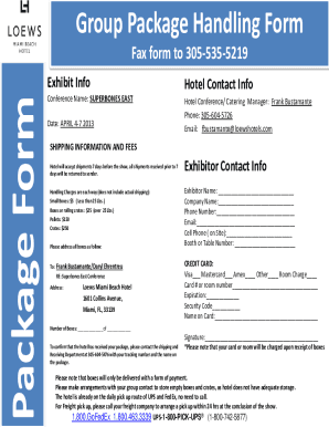 Fillable Online Sponsor Exhibitor Order Form Fax Email Print - pdfFiller