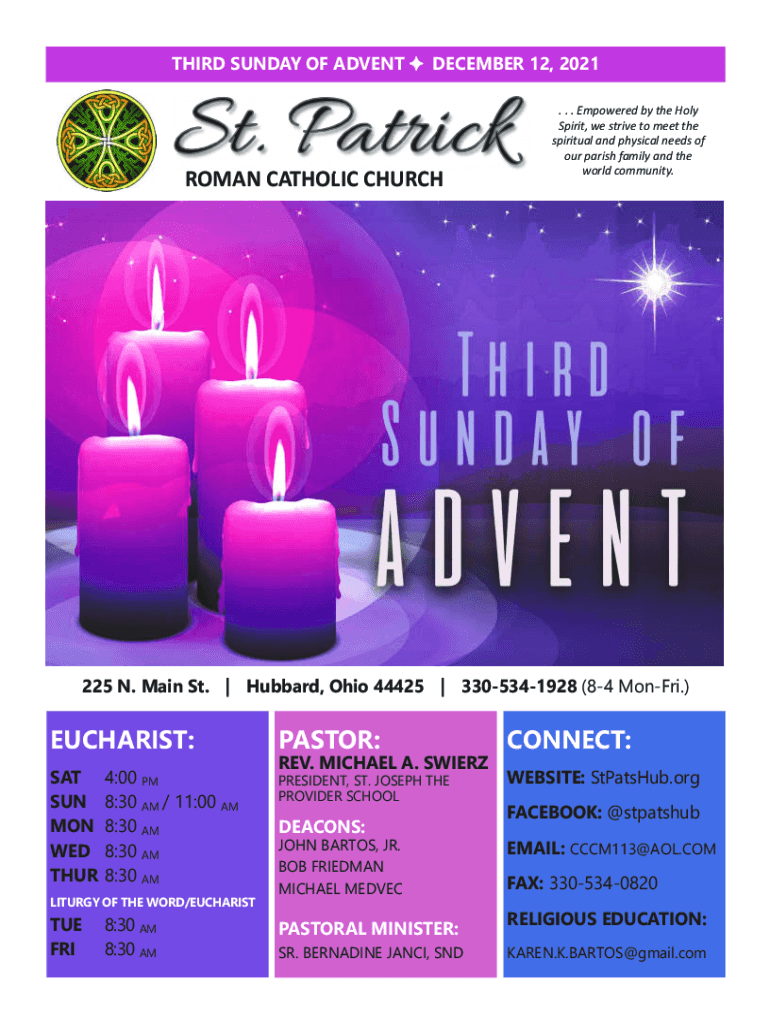 Fillable Online Third Sunday of Advent, Cycle A Fax Email Print - pdfFiller