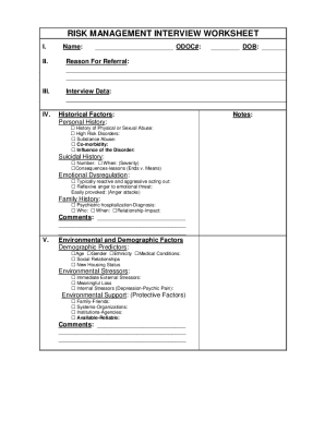 Fillable Online 35 Interview Questions for Risk Analysts (With Sample ...
