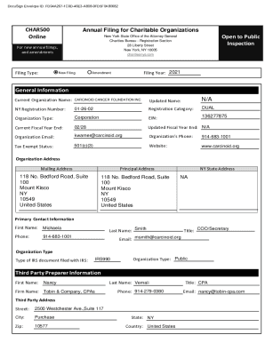 Fillable Online CHAR500 Online Fax Email Print - pdfFiller