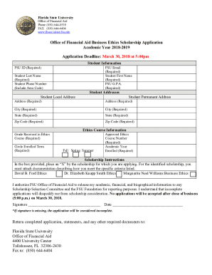 Fillable Online financialaid fsu The Financial Aid Process - FSU CARE ...