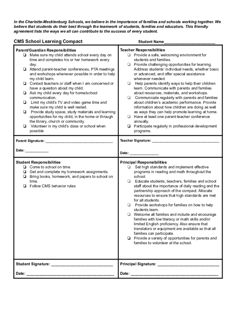 Fillable Online Supporting Your Children in SchoolA Teamwork Approach ...