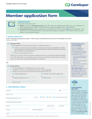 Fillable Online Member application form Fax Email Print - pdfFiller