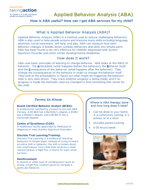 Fillable Online How is ABA useful Fax Email Print - pdfFiller