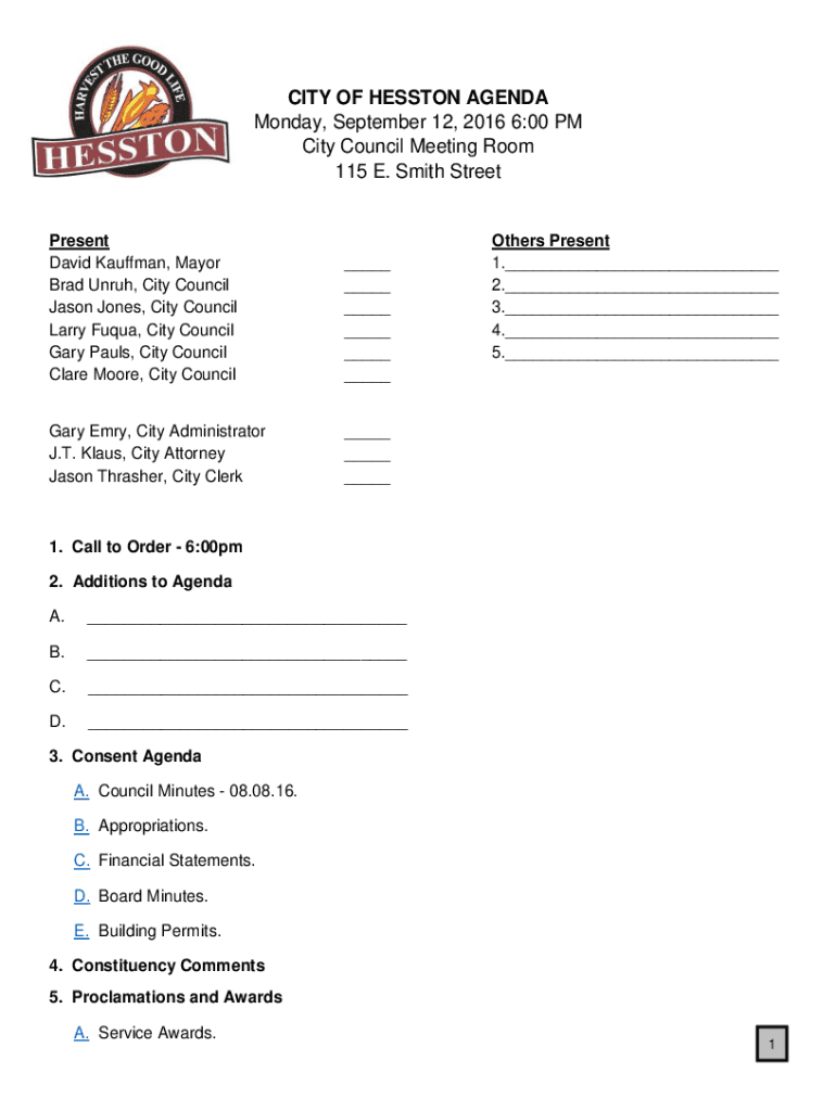 Fillable Online Larry Fuqua, City Council Fax Email Print - pdfFiller