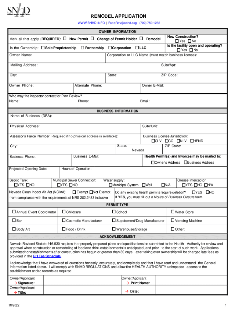 Fillable Online snhd-application-food-low-risk-new-permit.pdf Fax Email ...